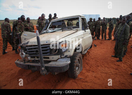 On August 22, 2013, a Kenyan military vehicle from AMISOM was seen ...