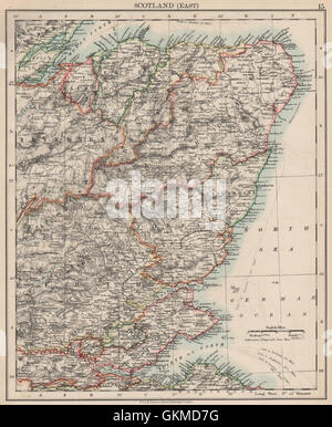 SCOTLAND EAST. Tayside & Fife. Firth of Tay. Vintage map plan, 1932 ...