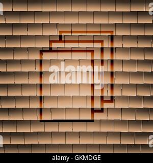 Copy file icon symbol Flat modern web design with long shadow and space ...