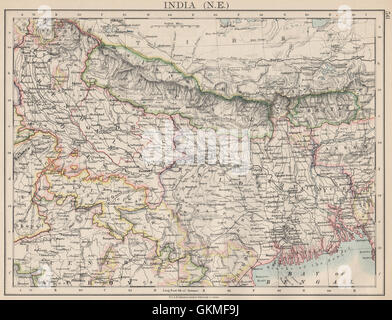 BRITISH BENGAL BANGLADESH Calcutta Bhutan Assam Tea plantations. LETTS ...
