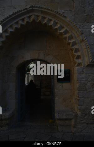 Cenacle Last Supper Room Crusader Building Jerusalem Israel. Site of ...