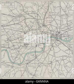 LONDON UNDERGROUND Tube map. Central Line extension U/C. HARRY BECK ...
