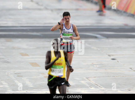 Great Britain's Callum Hawkins competes in the Men's Marathon at the ...