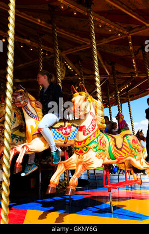 Steam powered Carousel, Lincoln Steam show, 2016 Stock Photo - Alamy