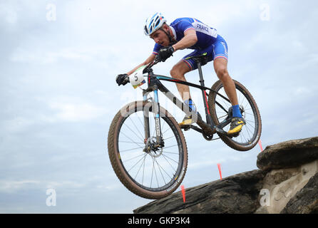 Victor Koretzky, of France competes during the short track during the ...