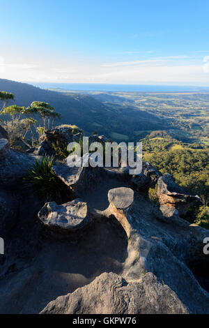 View from Drawing Room Rocks Lookout, near Berry, New South Wales ...