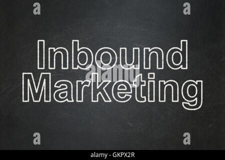 Marketing concept: Inbound Marketing on chalkboard background Stock ...