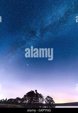 Milkyway at Waskerley reservoir, County Durham Stock Photo - Alamy