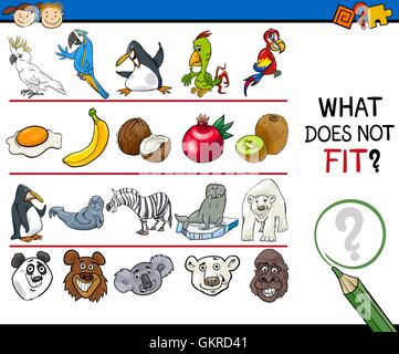 what does not fit game cartoon Stock Vector Image & Art - Alamy