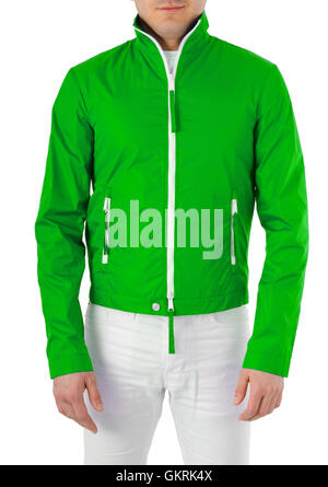 Stylish jacket isolated on model Stock Photo - Alamy