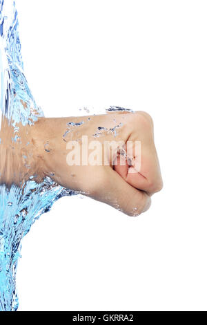 fist through water Stock Photo - Alamy