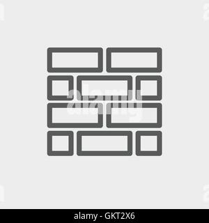 Bricks thin line icon Stock Vector Image & Art - Alamy