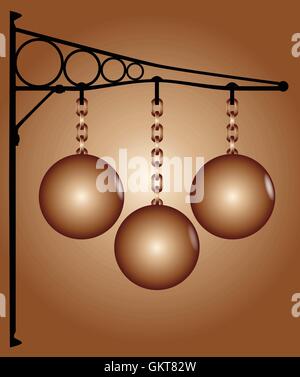 Pawn Shop Symbol Illustration Stock Vector Image & Art - Alamy