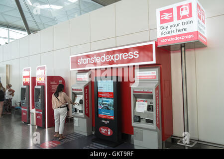 Stansted Express Train Terminal Stock Photo - Alamy