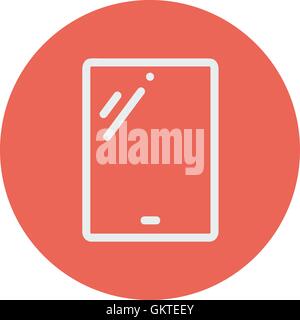 Upload tablet text icon. Outline upload tablet text vector icon color ...