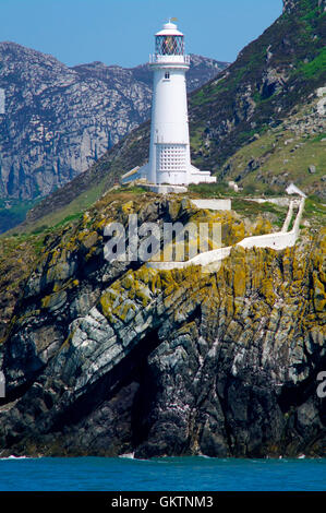 A view of Holyhead Mountain and North Stack from Soldiers Point ...