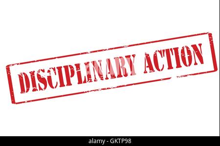 Disciplinary Action rubber grunge stamp seal vector Stock Vector Image ...