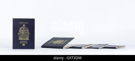 Old and New Canadian Passports for travel Stock Photo - Alamy