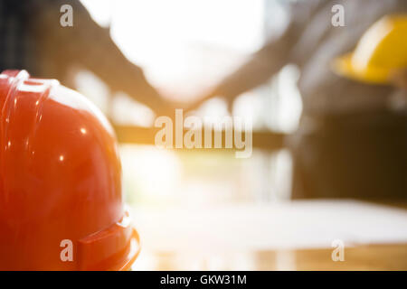 architect engineer shaking hands beside window - business teamwork ...