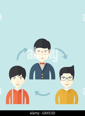three young men Stock Vector Image & Art - Alamy