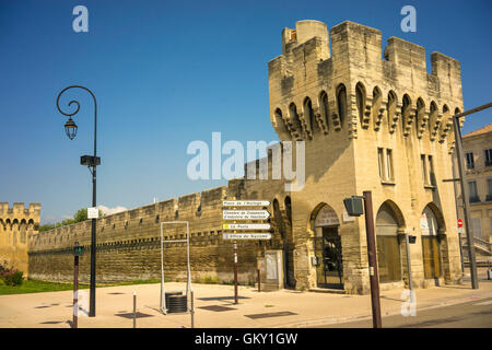 Avignon medieval ramparts Stock Photo - Alamy