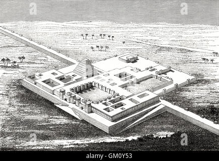 Old plan of Nimrud archaeological site. After Felix Jones, publ. on le ...