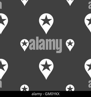 Map pointer award, GPS location icon sign. Set of colorful, bright long buttons with additional ...