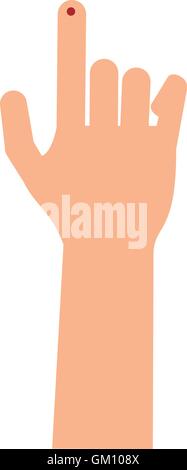 Index finger bleeding with blood Stock Vector Image & Art - Alamy