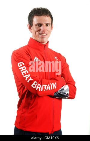 ParalympicsGB Cycling team members Adam Duggleby (left) Tandem Pilot ...