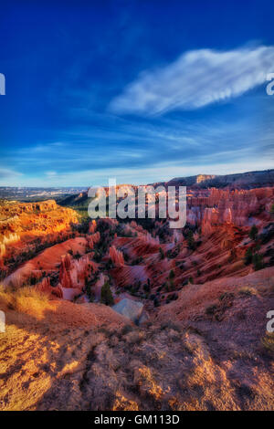 Beautiful fall colors of Bryce Canyon National Park, featuring the ...