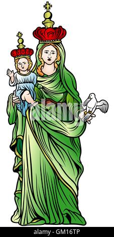 Crown of the virgin mary Stock Vector Image & Art - Alamy