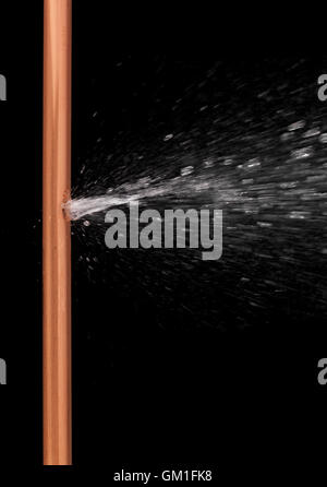 Water Flood And Pipe Leak Stock Photo - Alamy