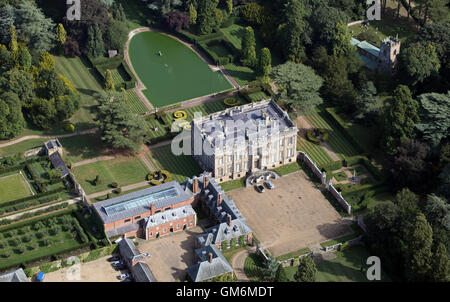 aerial view of Easton Neston country house mansion near Towcester ...