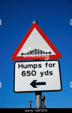 UK, Road Traffic Sign, humps ahead Stock Photo: 115719395 - Alamy