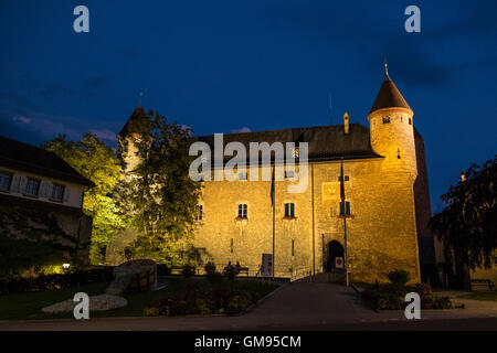 Switzerland, Canton Fribourg, Bulle, castle Stock Photo - Alamy