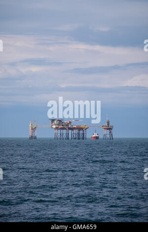 The West Sole A oil platform complex in the North Sea Stock Photo - Alamy