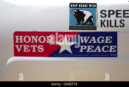 Progressive Political Bumper Sticker Stock Photo - Alamy