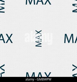maximum sign icon. Seamless abstract background with geometric shapes ...