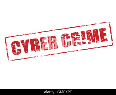Cyber Crime Rubber Stamp. Cyber Crime Rubber Grunge Stamp Seal Vector ...