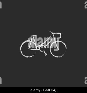 Hand drawn Bicycle icon in gold foil texture vector illustration Stock ...