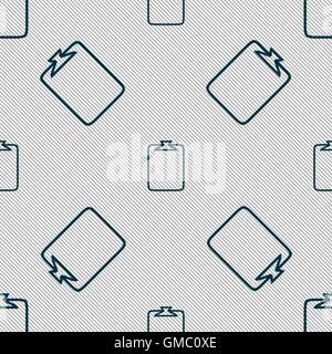 File annex icon. Paper clip symbol. Attach sign. Seamless pattern on a ...