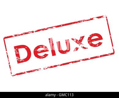 deluxe sign. deluxe grunge red stamp. Label Stock Vector Image & Art ...