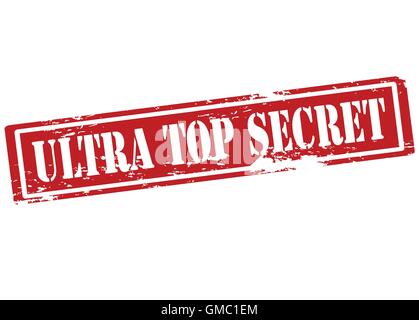 Ultra Top Secret Rubber Stamp. Ultra Top Secret Grunge Stamp Seal ...