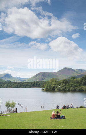 derwent water keswick lake district cumbria uk Stock Photo - Alamy