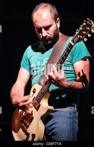 Milan Italy. 25th August 2016. The Italian rock band GIUDA performs ...