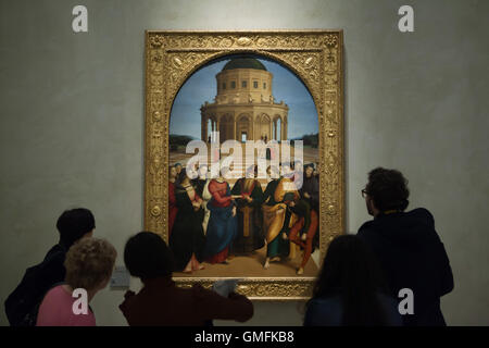 Painting 'The Marriage of the Virgin', also known as 'Lo Sposalizio ...