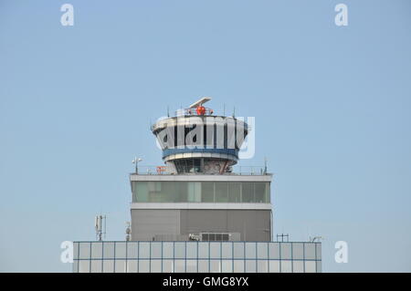 Control tower at the airport, Prague, Ruzyne Stock Photo - Alamy