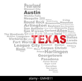 Map of the United States with major cities rivers and lakes Stock ...