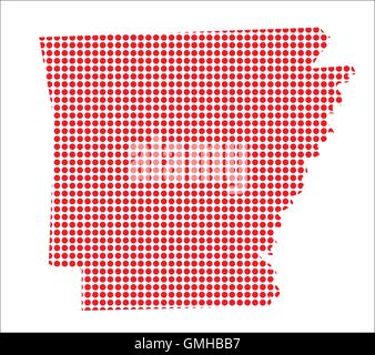 Outline Map of the State of Arkansas, state usa Stock Vector Image ...