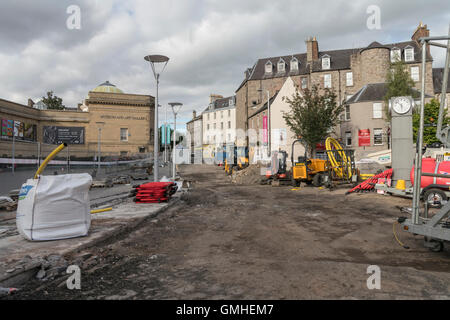 Public realm improvement works at Horsecross,Perth,Perthshire,Scotland ...
